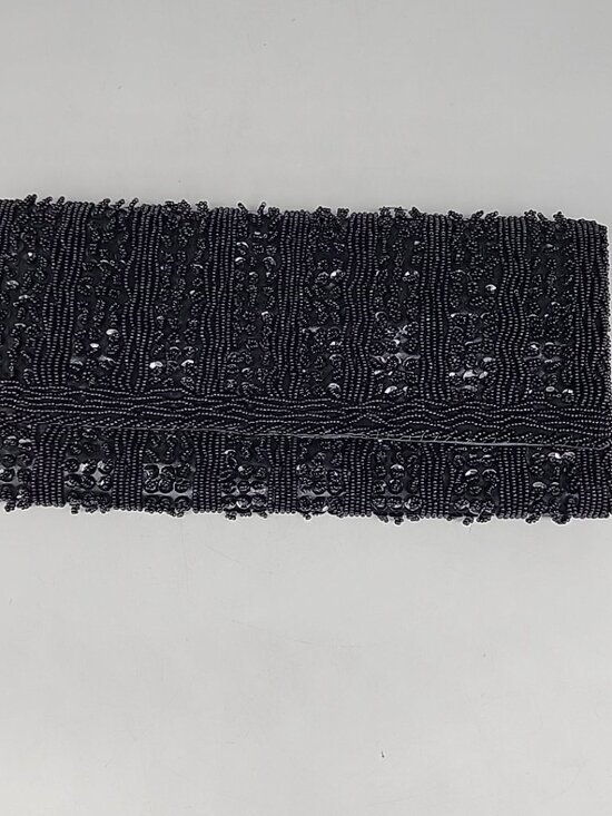 richere | Bags | Vintage Richere 6s Black Beaded Fabric Clutch Cocktail ...